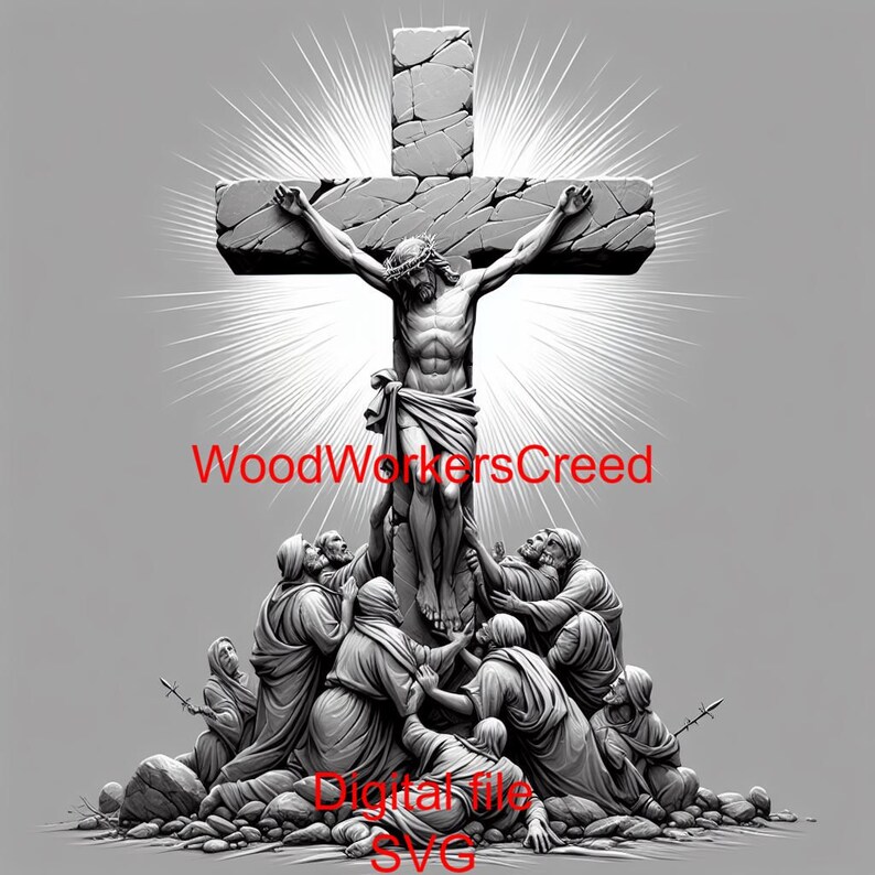 3D Jesus Cross SVG, Laser Engraving File (digital Download) - Etsy