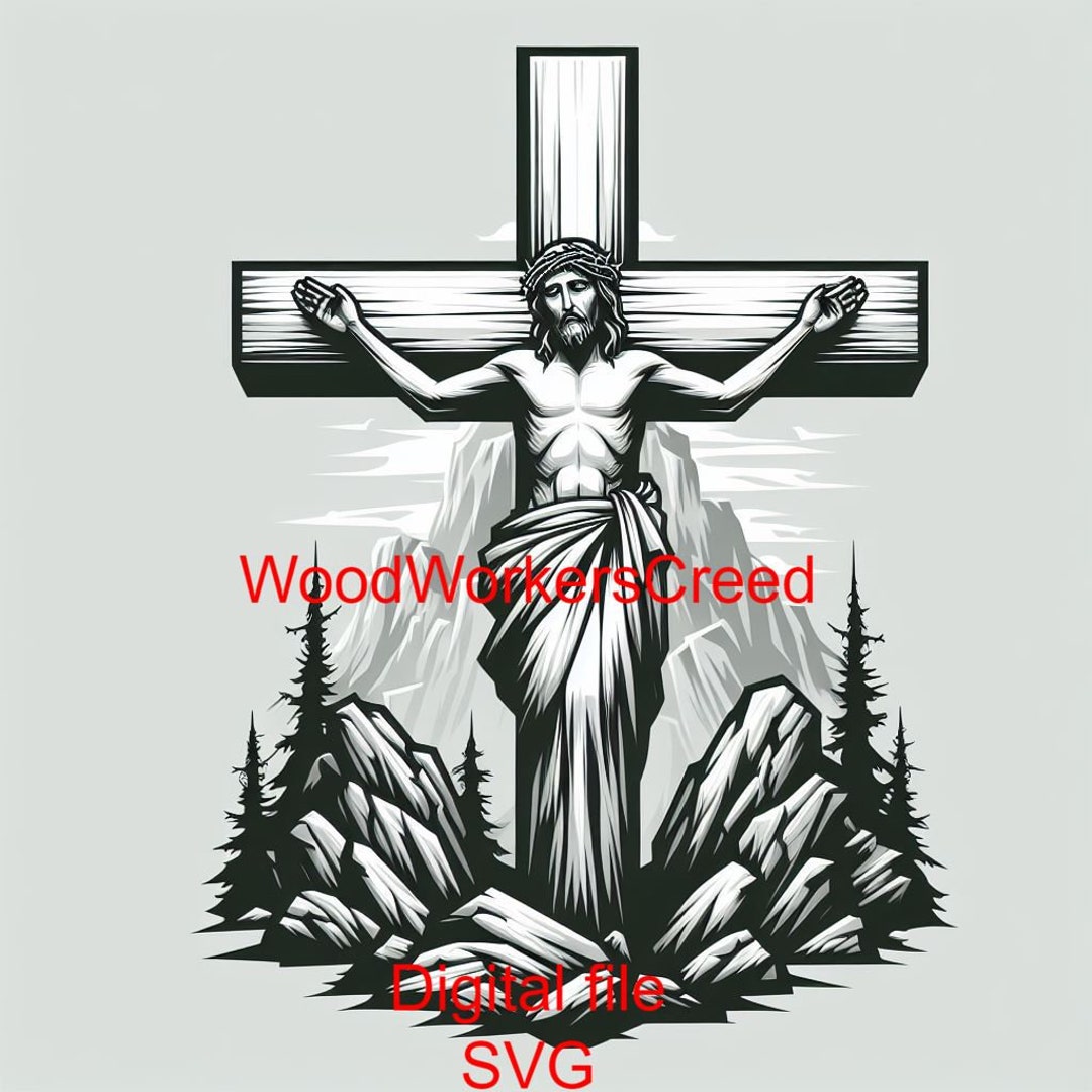 3D Jesus Cross SVG, Laser Engraving File (digital Download) - Etsy