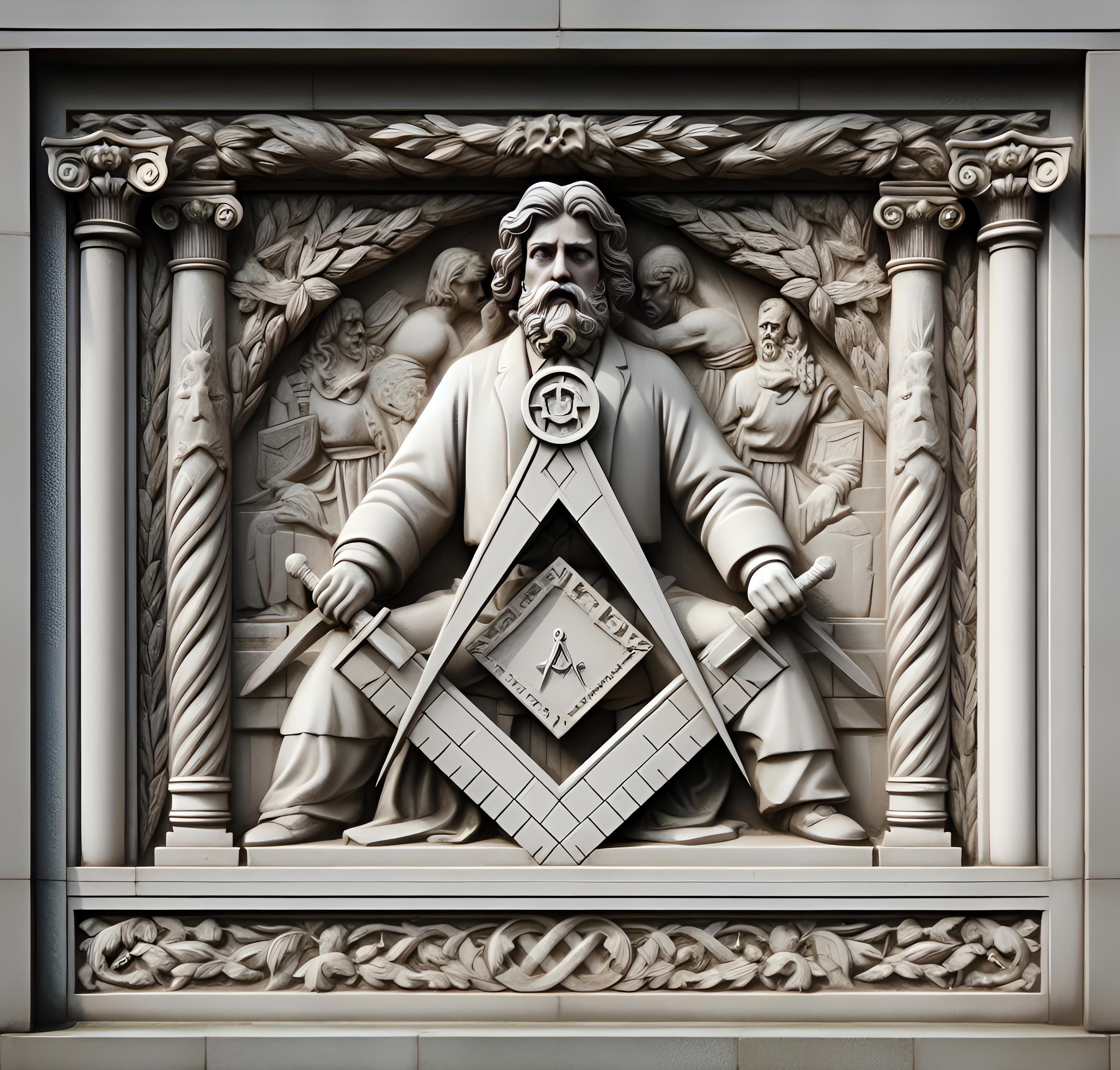 Masonic CNC STL File Digital Download Freemason Masonic Art 3d ...