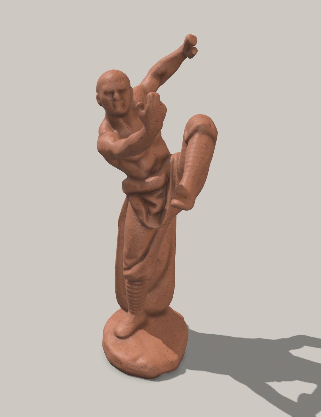 Kung Fu Martial Art Statue 3d Print File STL Digital File - Etsy
