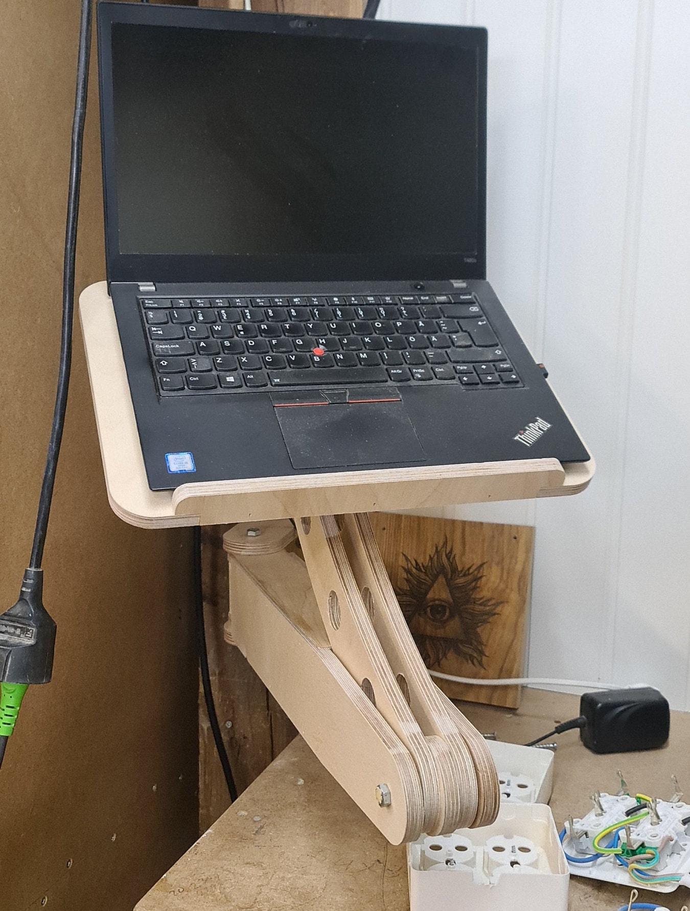 Laptop Wall Mount Digital Cut File for Cnc Machine, Articulate Arm ...