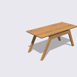 Mid Century Modern Coffee Table Leg Template Inkluding Blueprints in ...