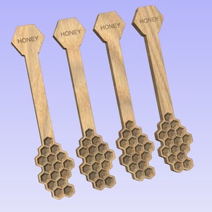 Honey Dipper Digital File Cnc Cut File ,DXF,EPS;PDF ,vectric Aspire and ...