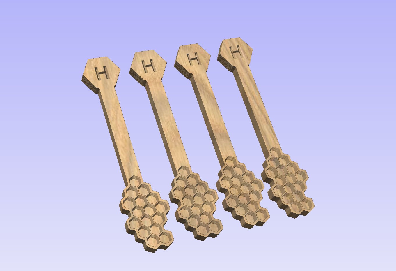 Honey Dipper Digital File Cnc Cut File ,DXF,EPS;PDF ,vectric Aspire and ...