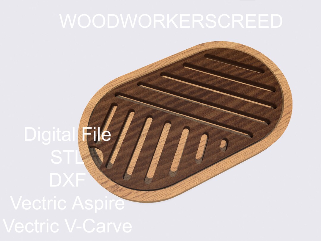 Bread Cutting Board Cnc Digital File Vectric Vcarve and Aspire Now. DXF ...