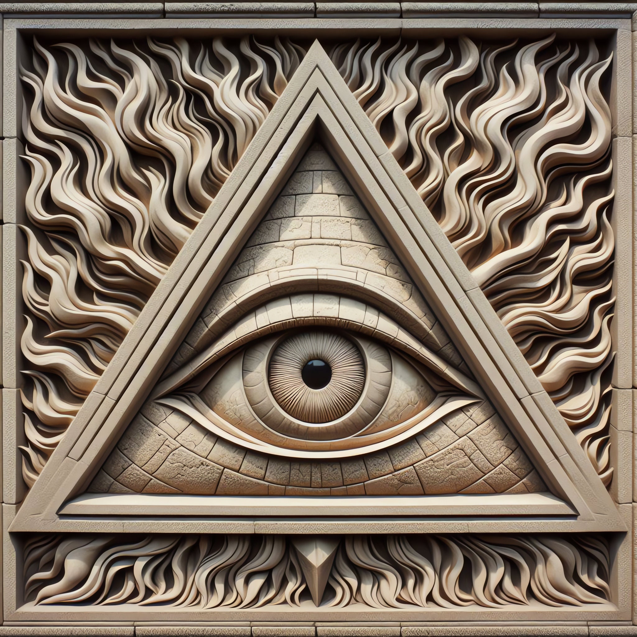 All-seeing Eye Masonic Design – 3D CNC STL File (digital Download) - Etsy