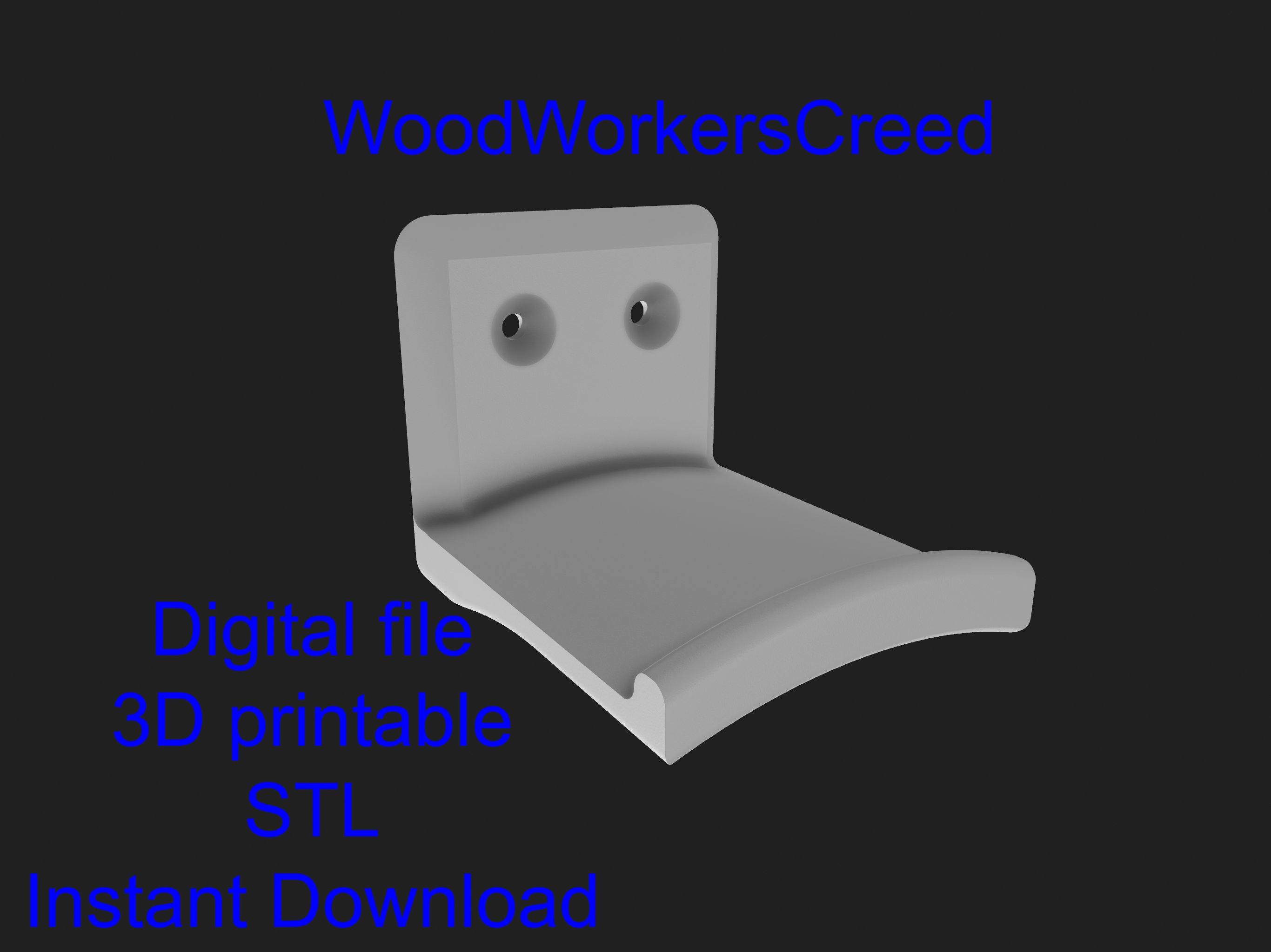 3d Printable Headphone Holder to Mount on a Wall STL File - Etsy