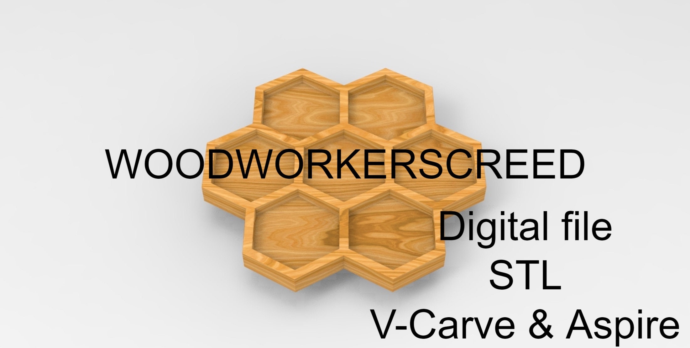 Honeycomb Tray Cnc Digital File Vectric Vcarve and Aspire Now. DXF,STL ...