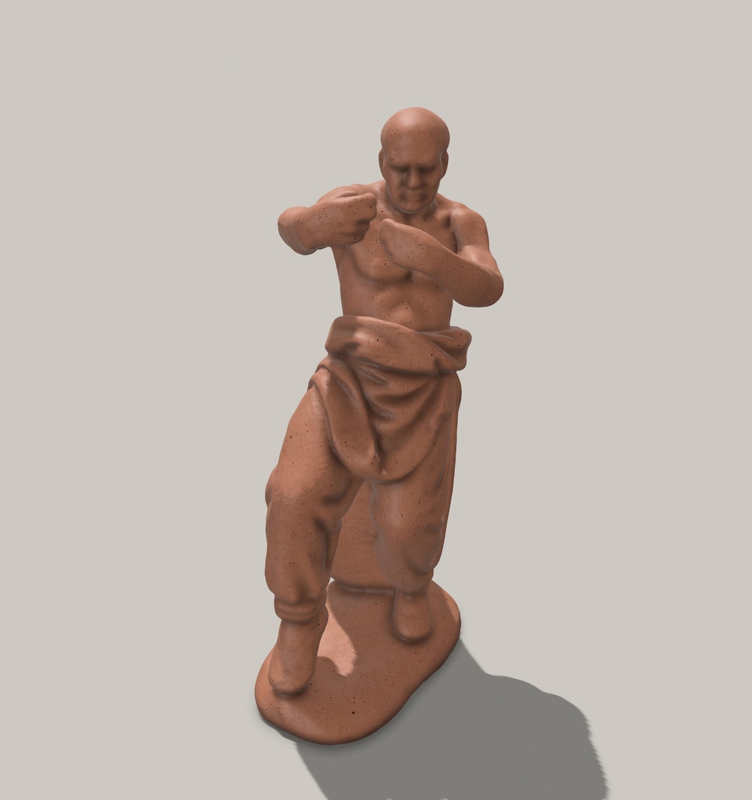 Kung Fu Martial Art Statue 3d Print File STL Digital File - Etsy