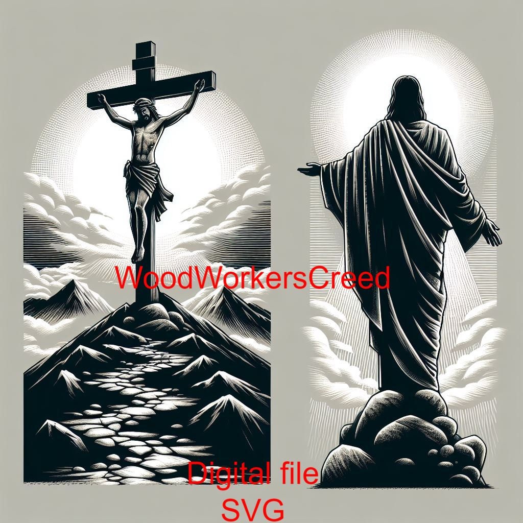 3D Jesus Cross SVG, Laser Engraving File (digital Download) - Etsy