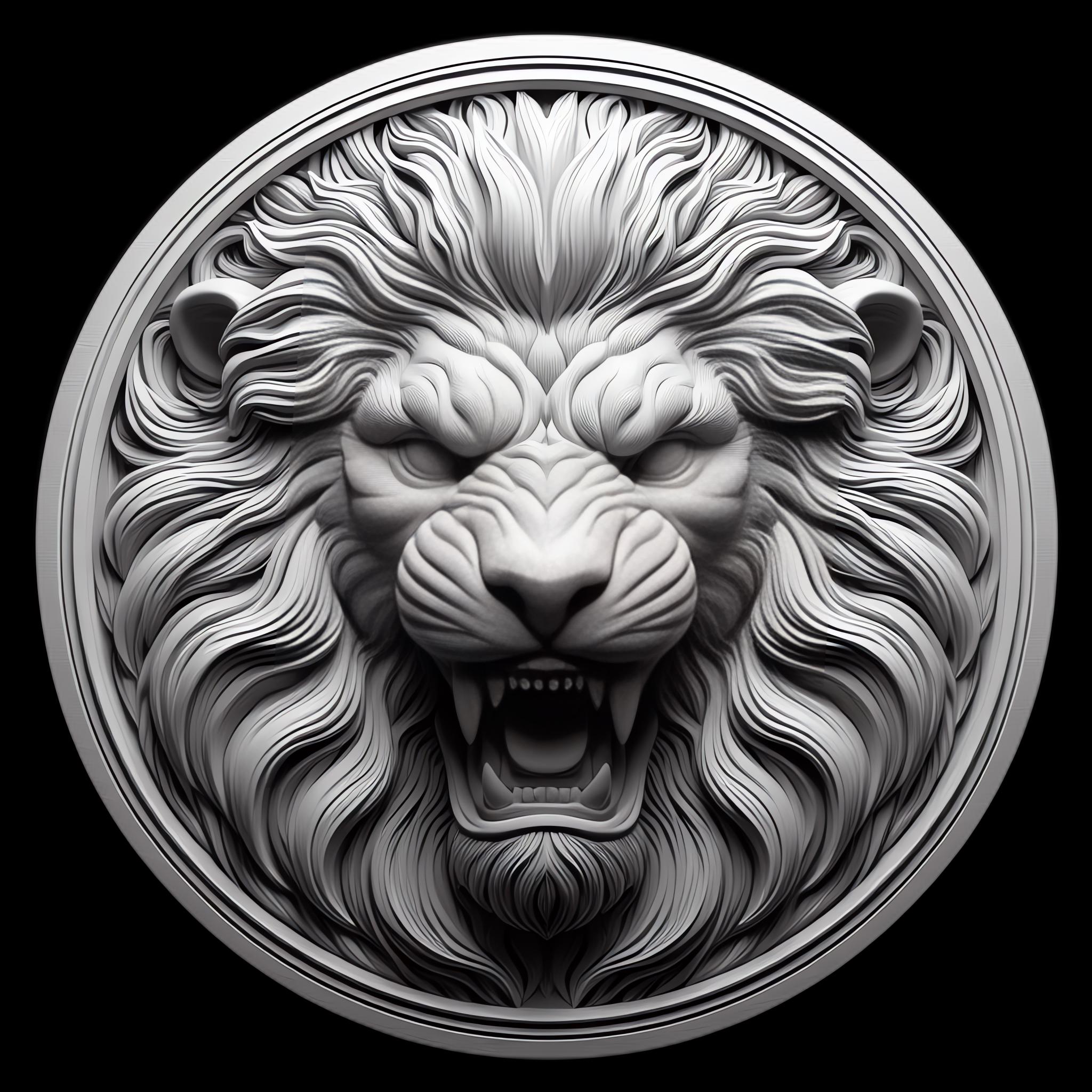Lion Head Digital File and Laser Engraving , Digital Download, PNG ...