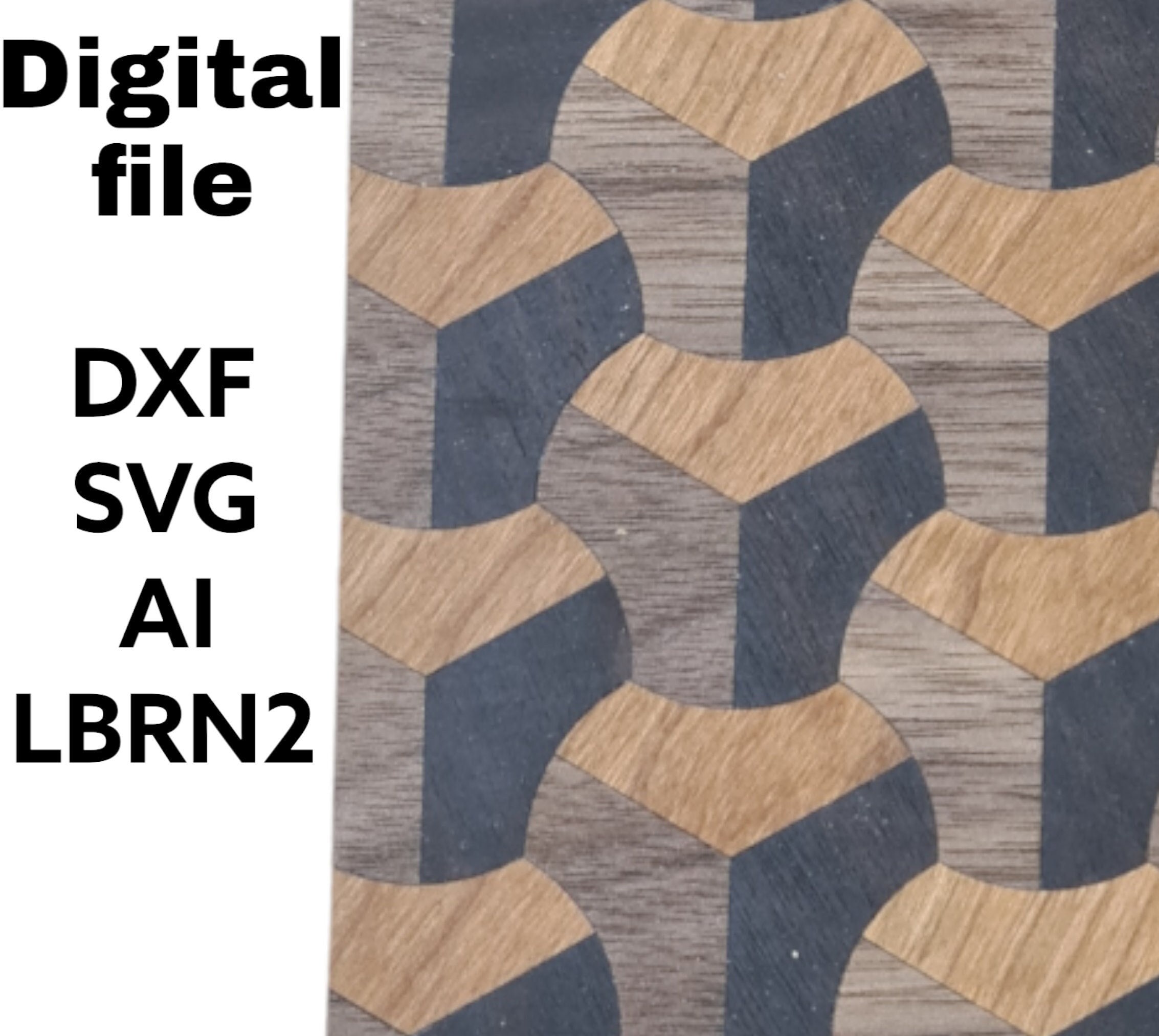 Marquetry Patern Digital File for Laser - Etsy