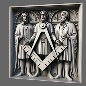 Masonic CNC STL File Digital Download Freemason Masonic Art 3d ...