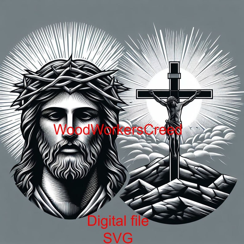 3D Jesus Cross SVG, Laser Engraving File (digital Download) - Etsy