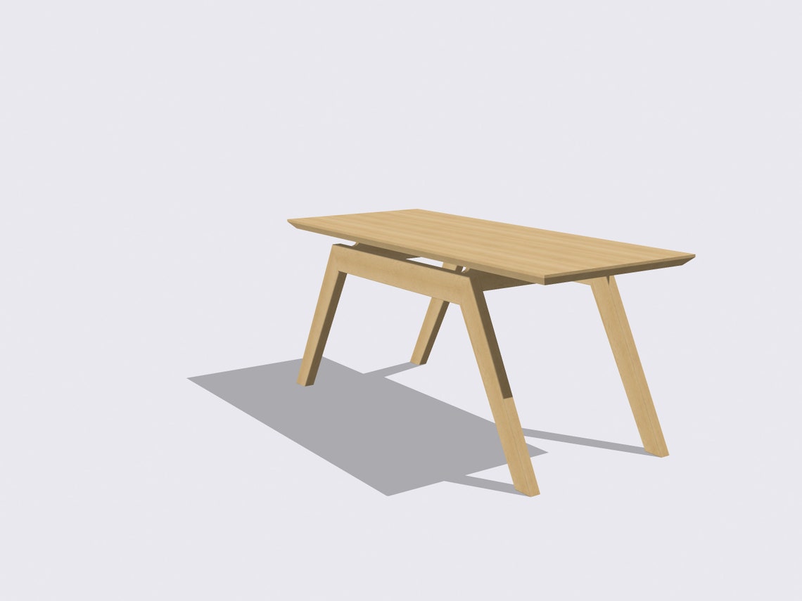 Mid Century Modern Coffee Table Leg Template Inkluding Blueprints in ...