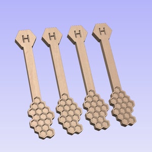 Honey Dipper Digital File Cnc Cut File ,DXF,EPS;PDF ,vectric Aspire and ...