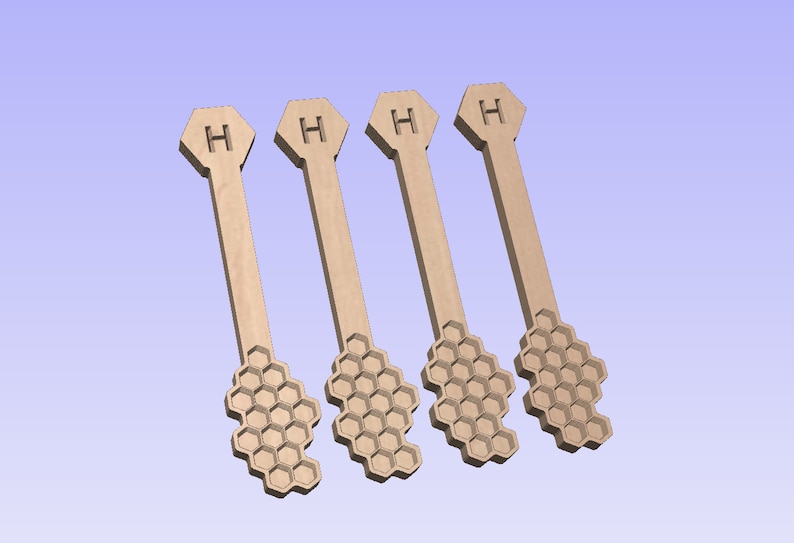 Honey Dipper Digital File Cnc Cut File ,DXF,EPS;PDF ,vectric Aspire and ...