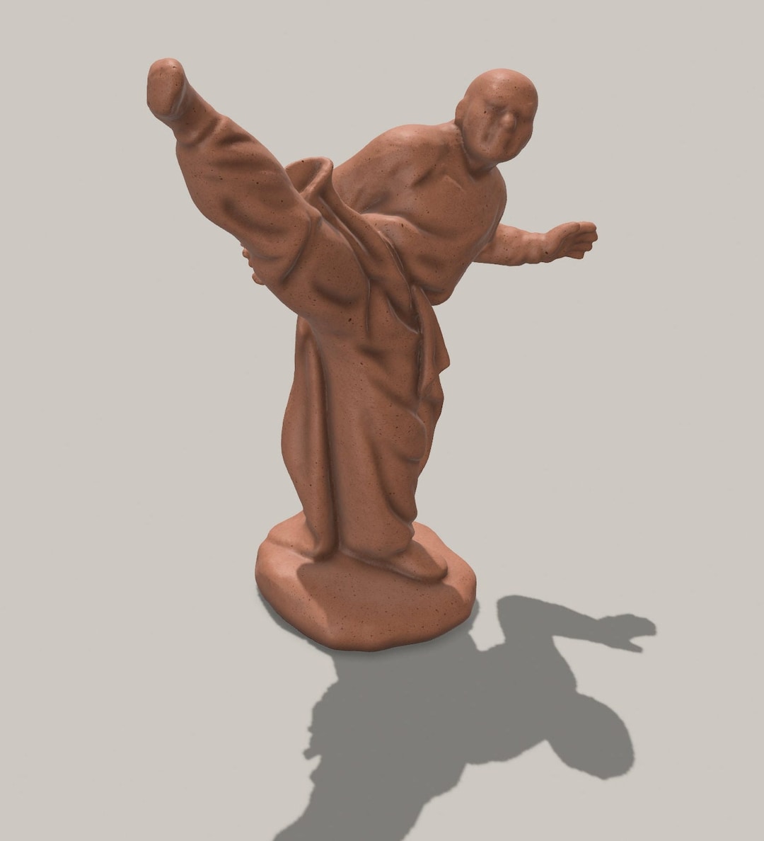 Kung Fu Martial Art Statue 3d Print File STL Digital File - Etsy