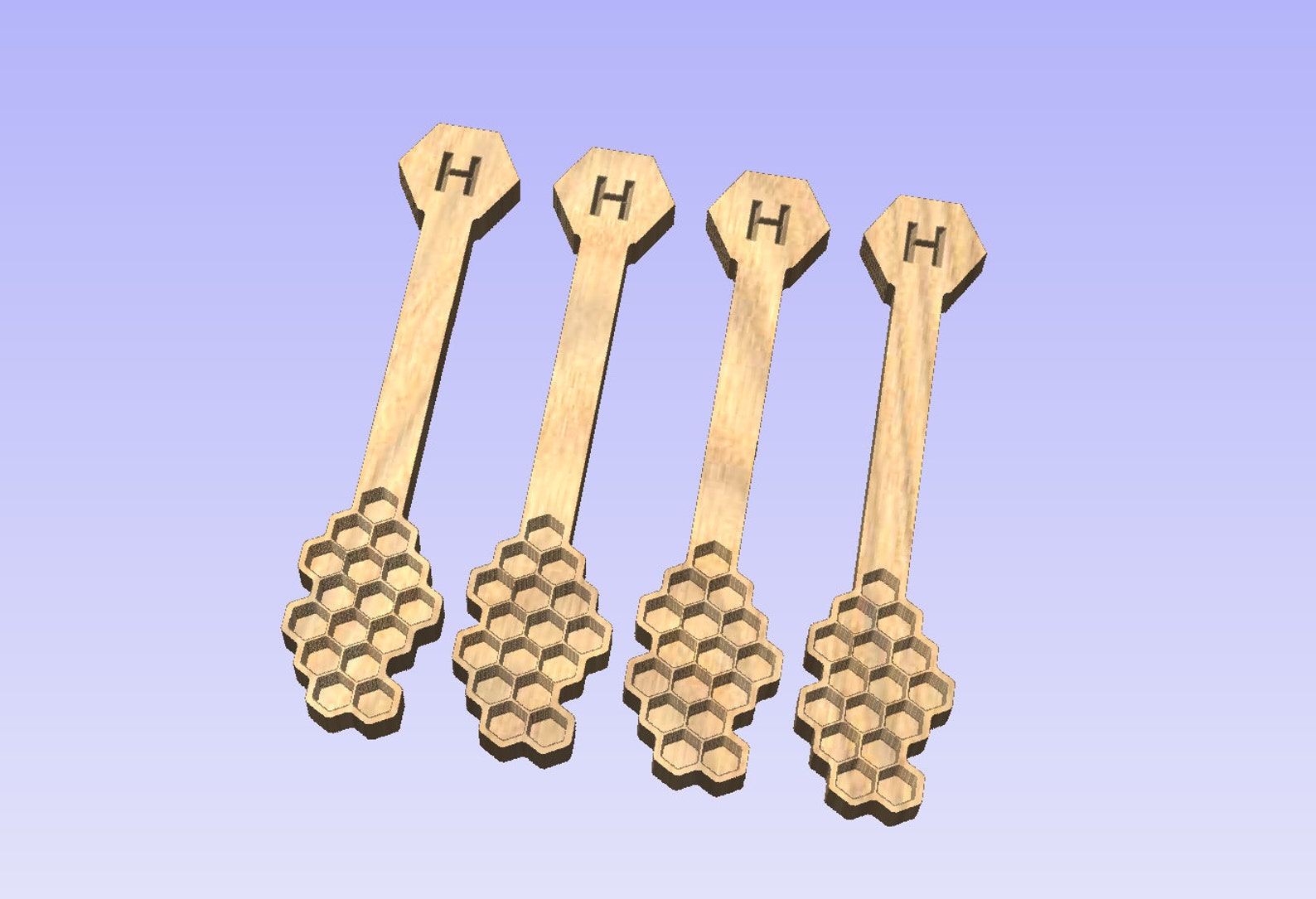 Honey Dipper Digital File Cnc Cut File ,DXF,EPS;PDF ,vectric Aspire and ...