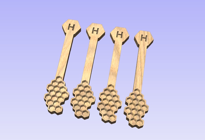 Honey Dipper Digital File Cnc Cut File ,DXF,EPS;PDF ,vectric Aspire and ...