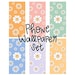Retro Preppy Smiley Face Flower Phone Wallpaper Background - Digital ...