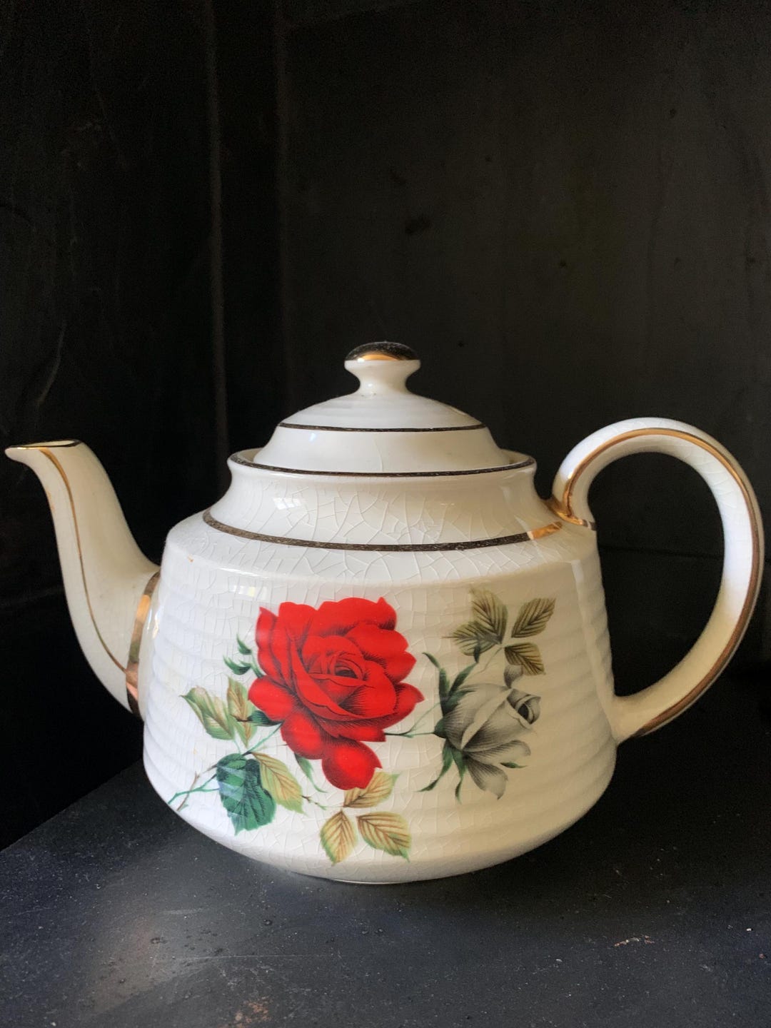 Sadler Rose Decorated 1930s Teapot / Retro Teapot / Vintage Styling Teapots - Etsy UK