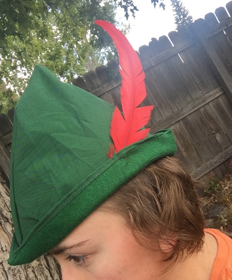 Green Robin Hood / Peter Pan Hat - Etsy