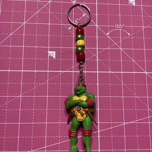 Teenage Mutant Ninja Turtles Keychains: Raf, Donnie, and Leo - Etsy