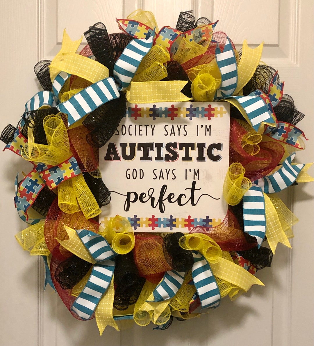 Autistic Wreath - Etsy