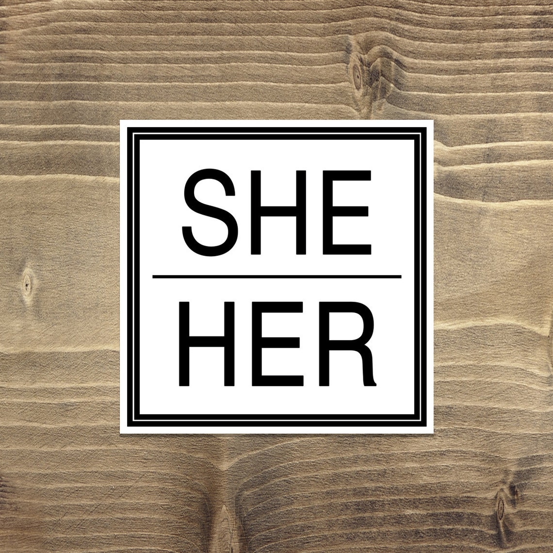 She/her Sticker - Etsy