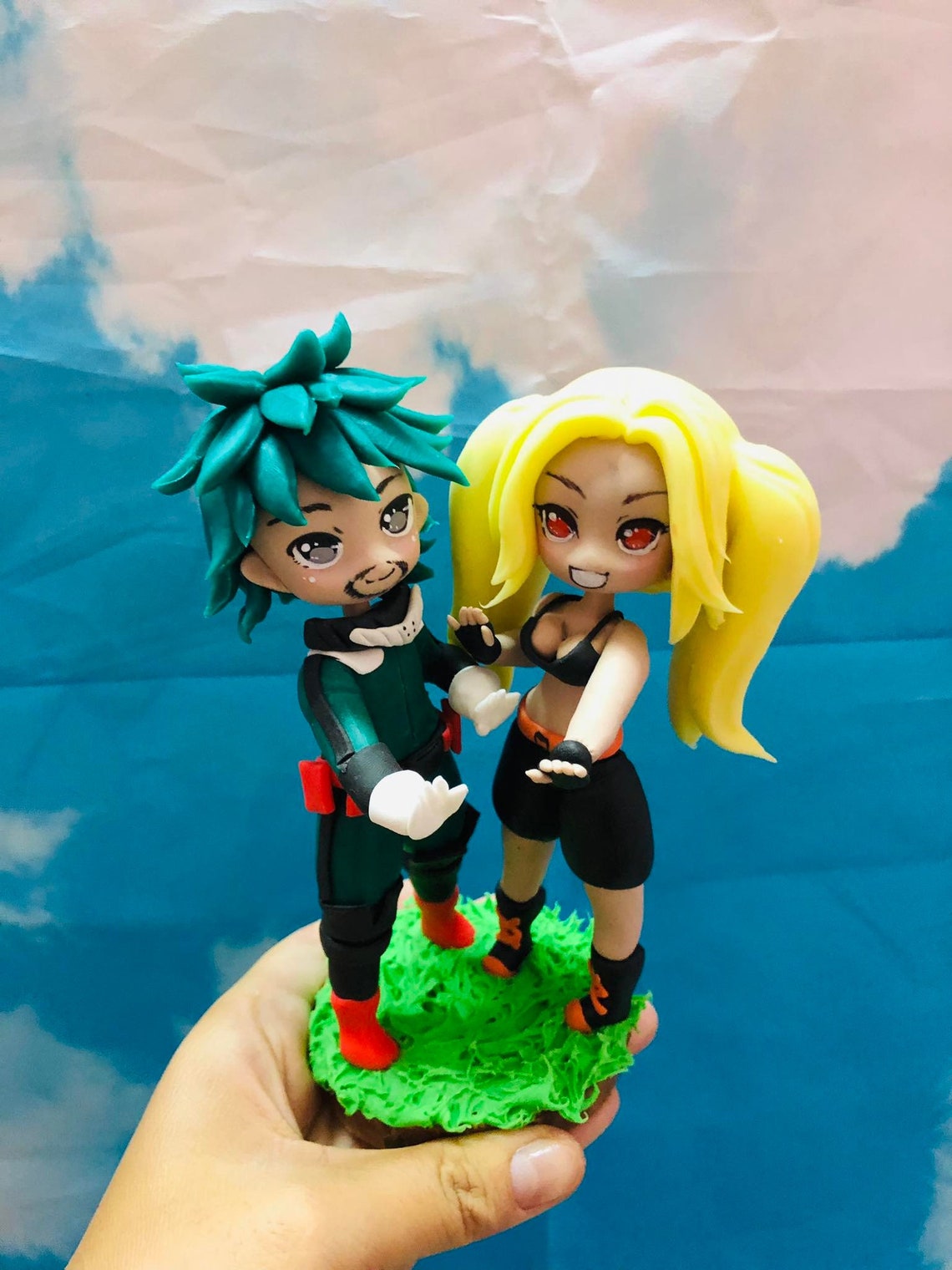 Custom Wedding Cake Topper Personalized Handmade Chibi - Etsy