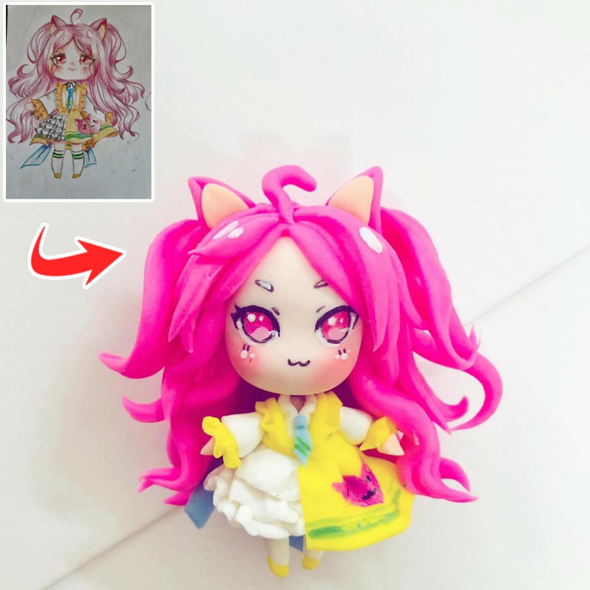 Custom Clay Figure Custom Anime Figurines Character Handmade | Etsy