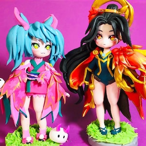 Custom Clay Figure, Custom Anime Figurines, Character Handmade Figures ...