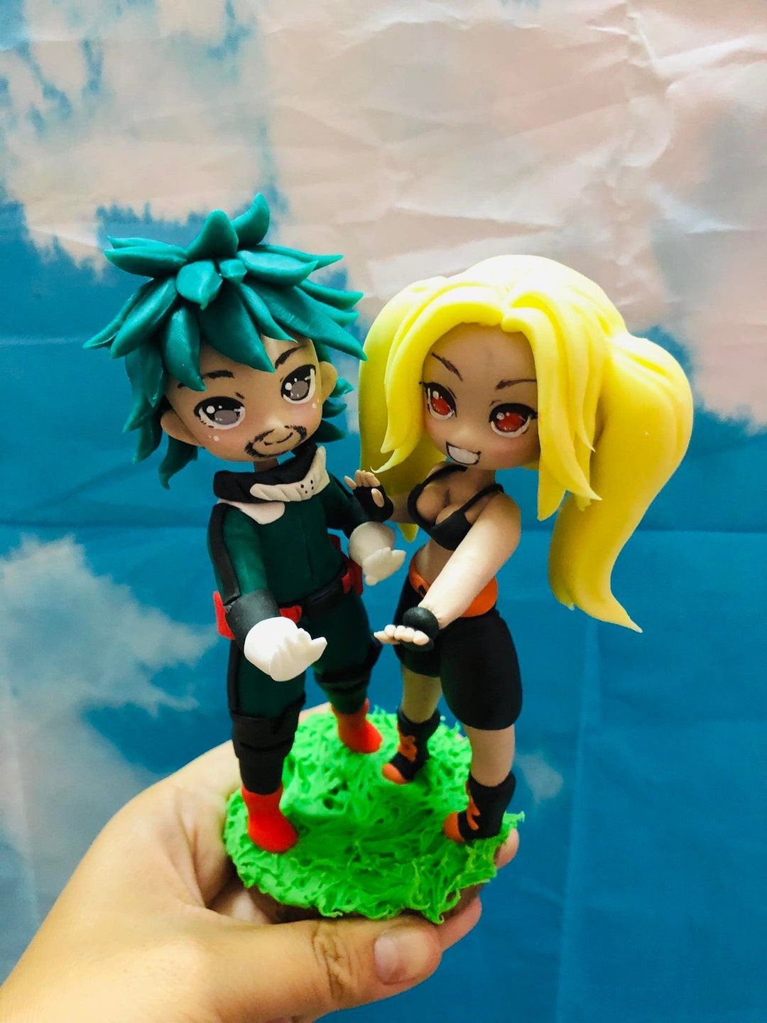 Custom Wedding Cake Topper Personalized Handmade Chibi - Etsy