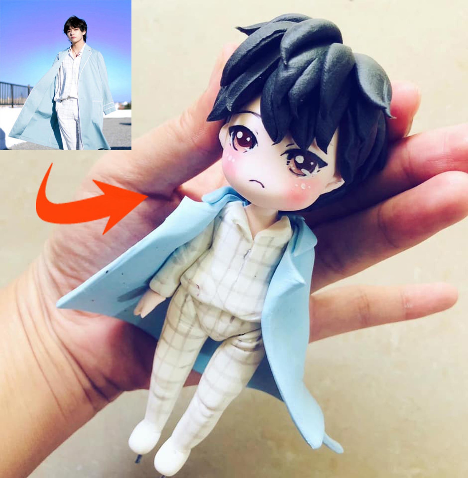 Custom Clay Figure Custom Anime Figurines Character Handmade | Etsy