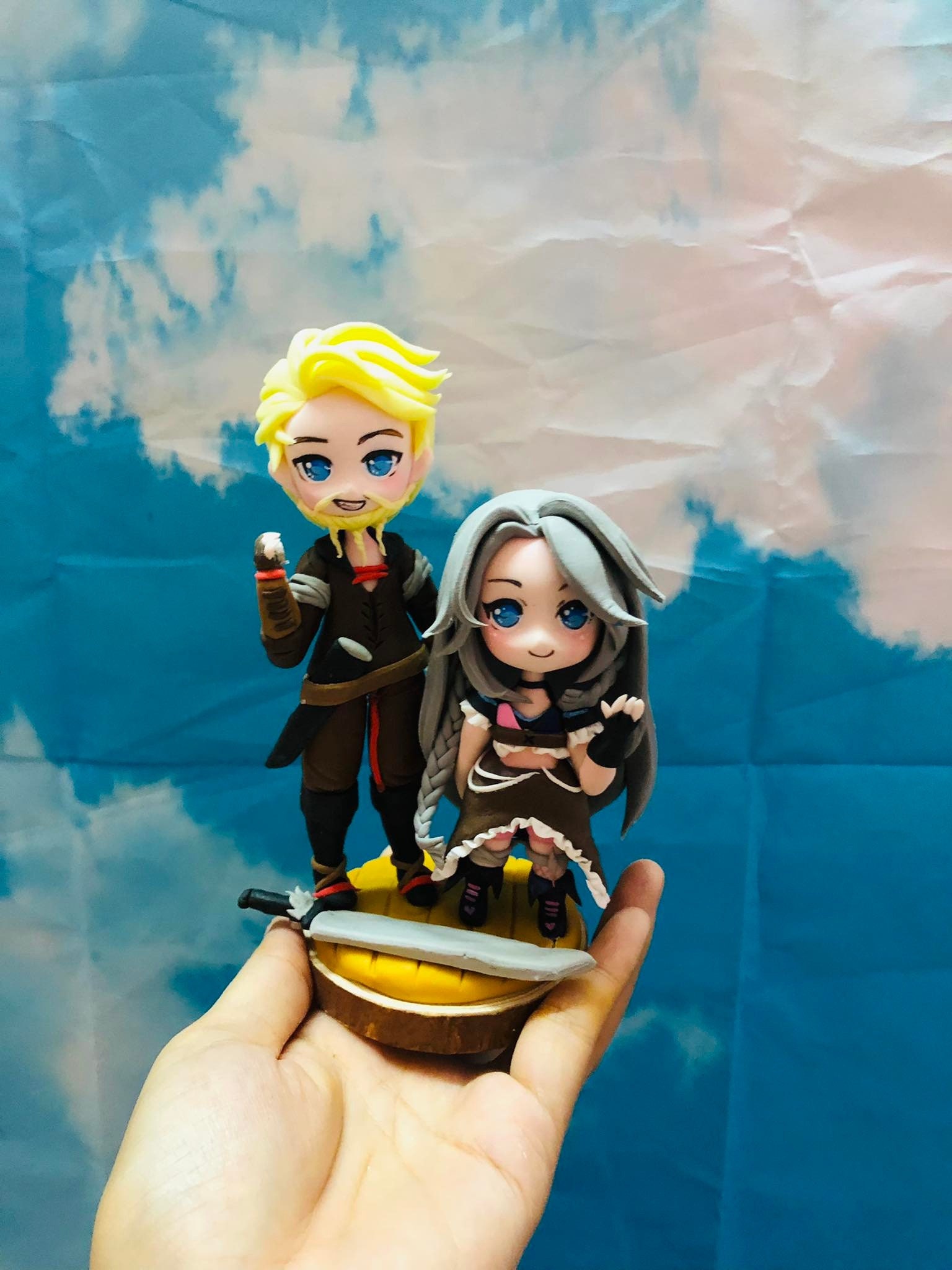 Custom Wedding Cake Topper Personalized Handmade Chibi - Etsy