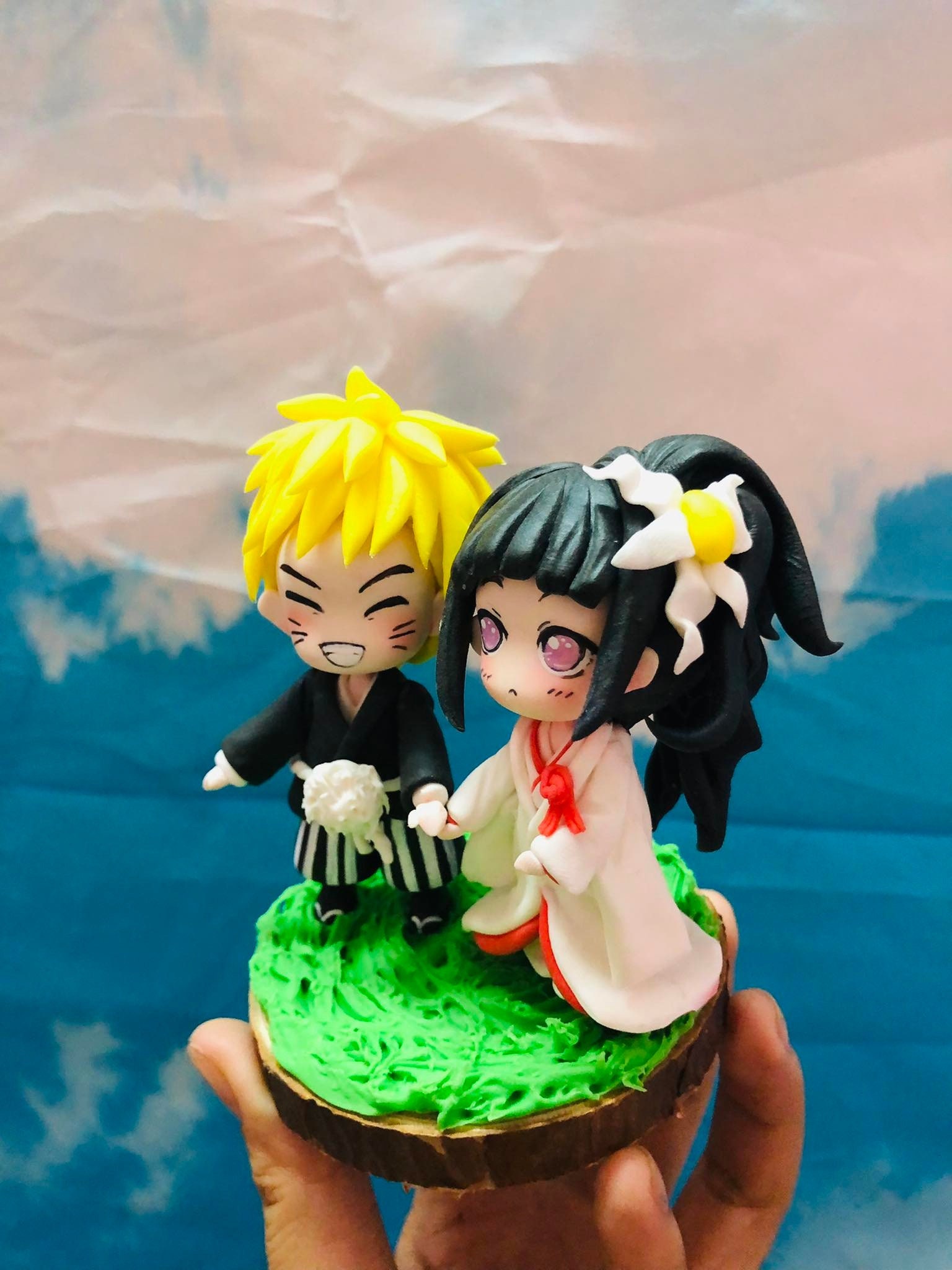Custom Wedding Cake Topper Personalized Handmade Chibi - Etsy