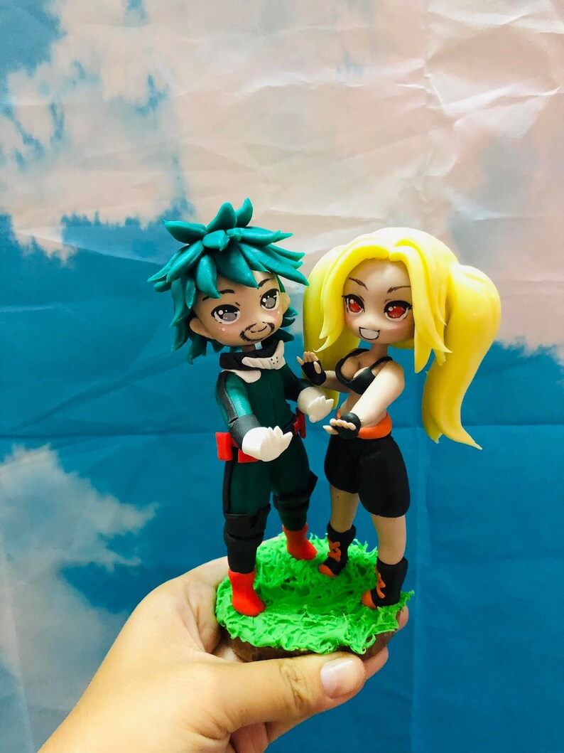 Custom Wedding Cake Topper Personalized Handmade Chibi - Etsy