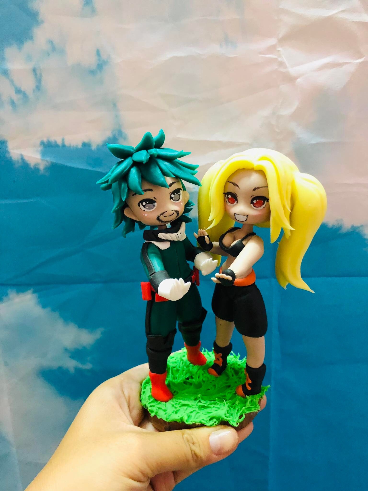 Custom Wedding Cake Topper Personalized Handmade Chibi - Etsy