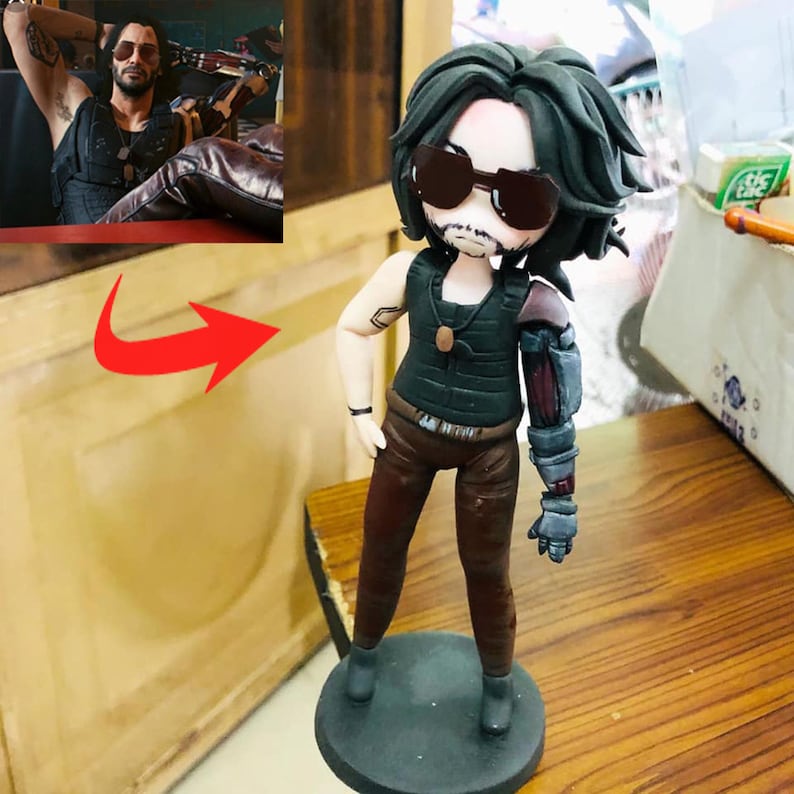 Custom Clay Figure, Custom Anime Figurines, Character Handmade Figures ...