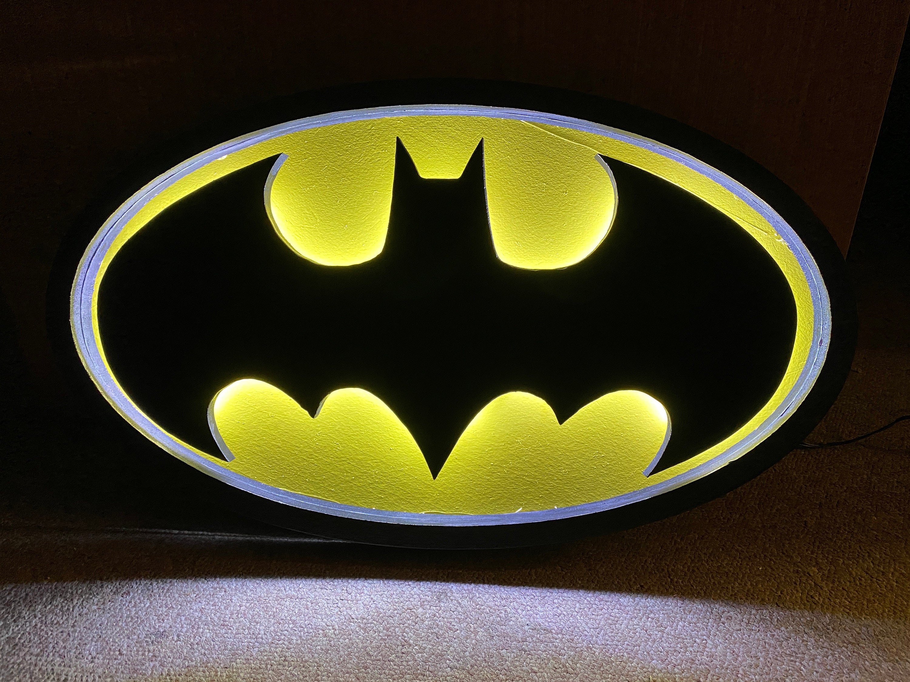 Large Batman 3D Sign Wall Art Classic Batman Logo Sign NEW | Etsy