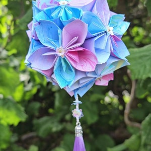 Marbled Paper Kusudama Origami - Etsy