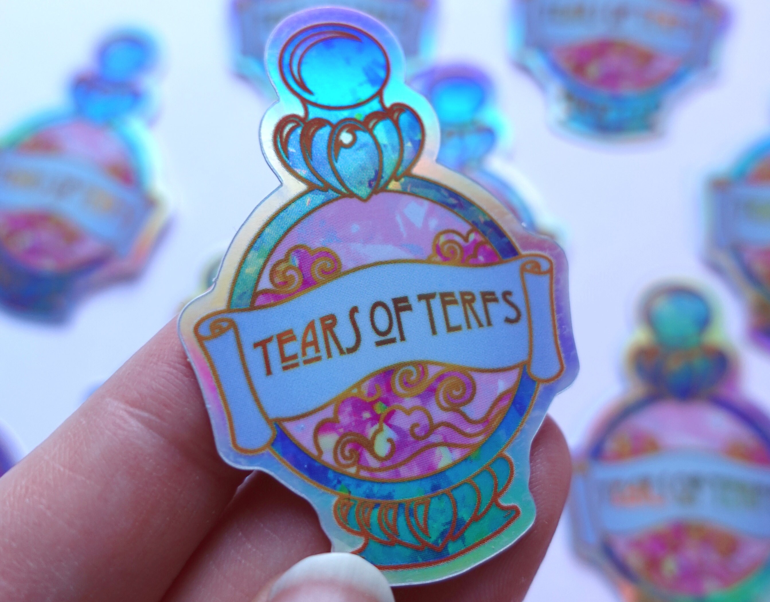 Tears of Terfs Holo Sticker - Etsy