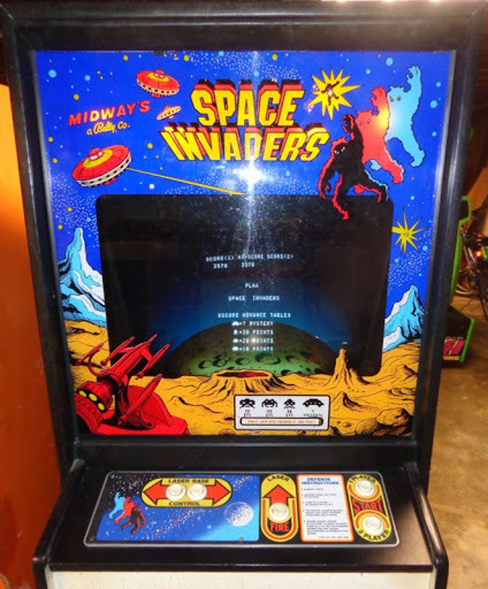 Space Invaders 1978 Reimagined Arcade Cabinet Artwork - Etsy