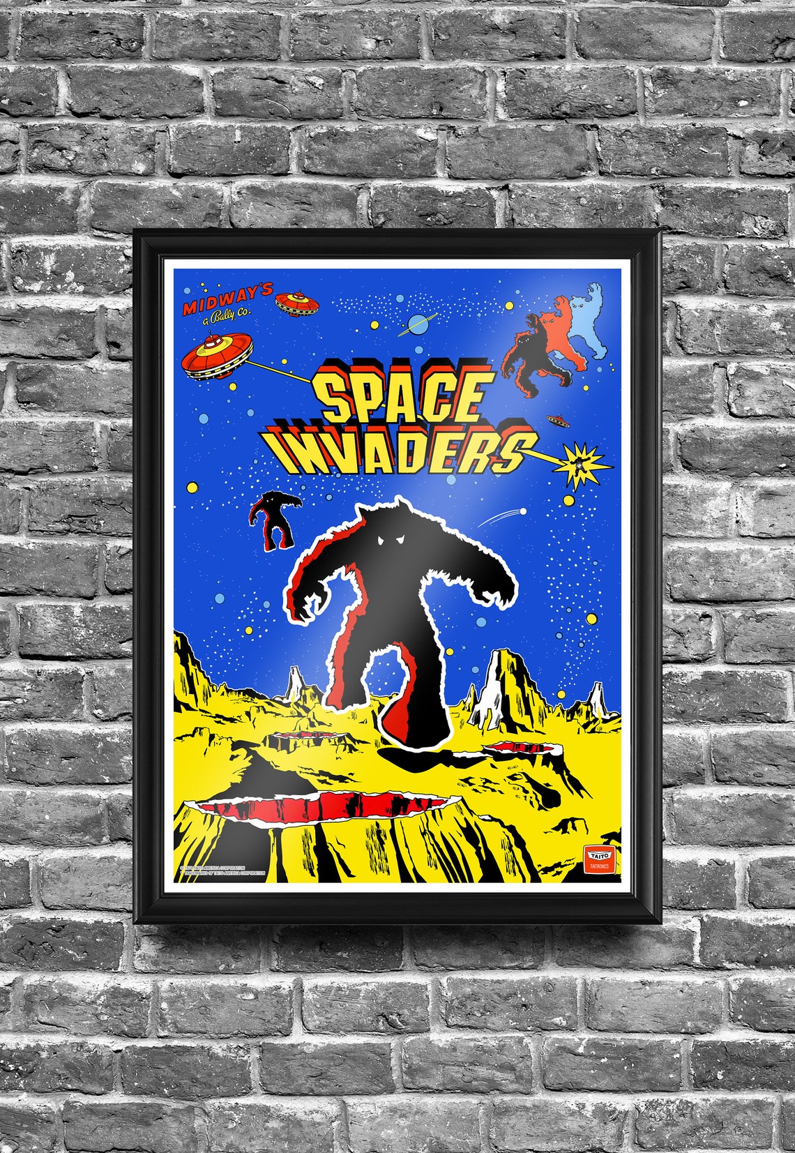 Space Invaders 1978 Reimagined Arcade Cabinet Artwork | Etsy