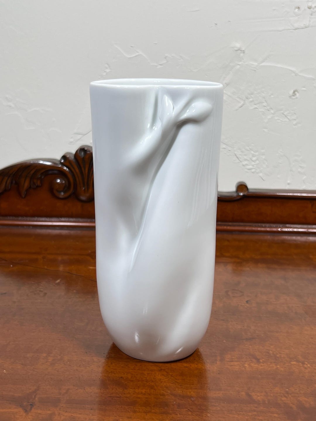Meissen White ‘weifs’ Vase Floral Theme - Etsy