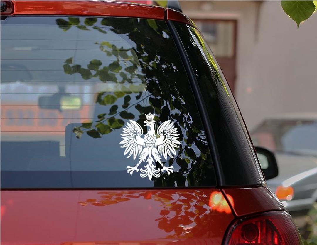 Polish Eagle Emblem Crest Car Sticker Waterproof Weatherproof - Etsy