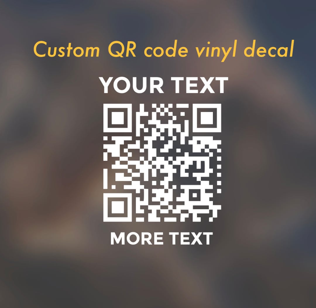 QR Code Vinyl Decal, Shop Windows, Doors, Car Windows, Pay According to ...