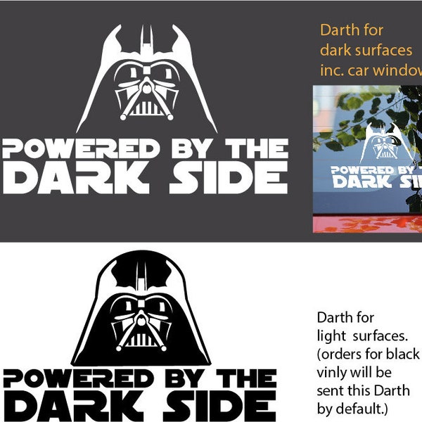 Darth Vader Vinyl Car Stickers - Etsy