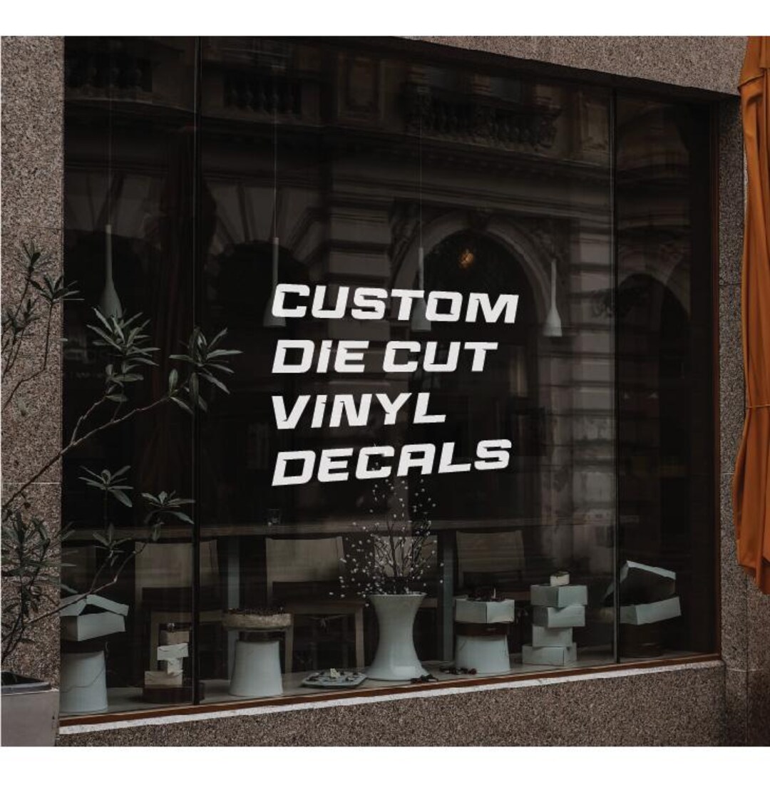 Custom Vinyl Decal, Car Windows, Weddings, Shop Windows, Doors ...